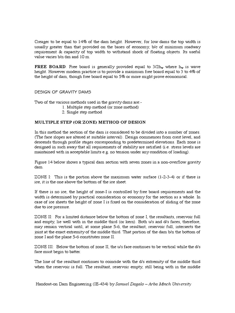 Multiple Step (Or Zone) Method of Design | Download Free PDF | Dam ...