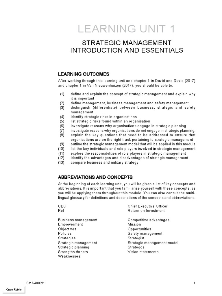 Strategic Management Essentials | PDF | Strategic Management ...