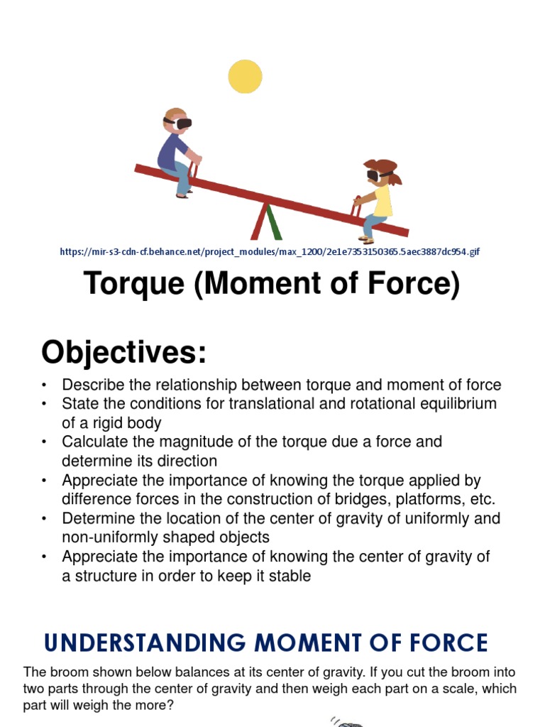 Lesson 3 Torque and Equilibrium | PDF | Torque | Center Of Mass