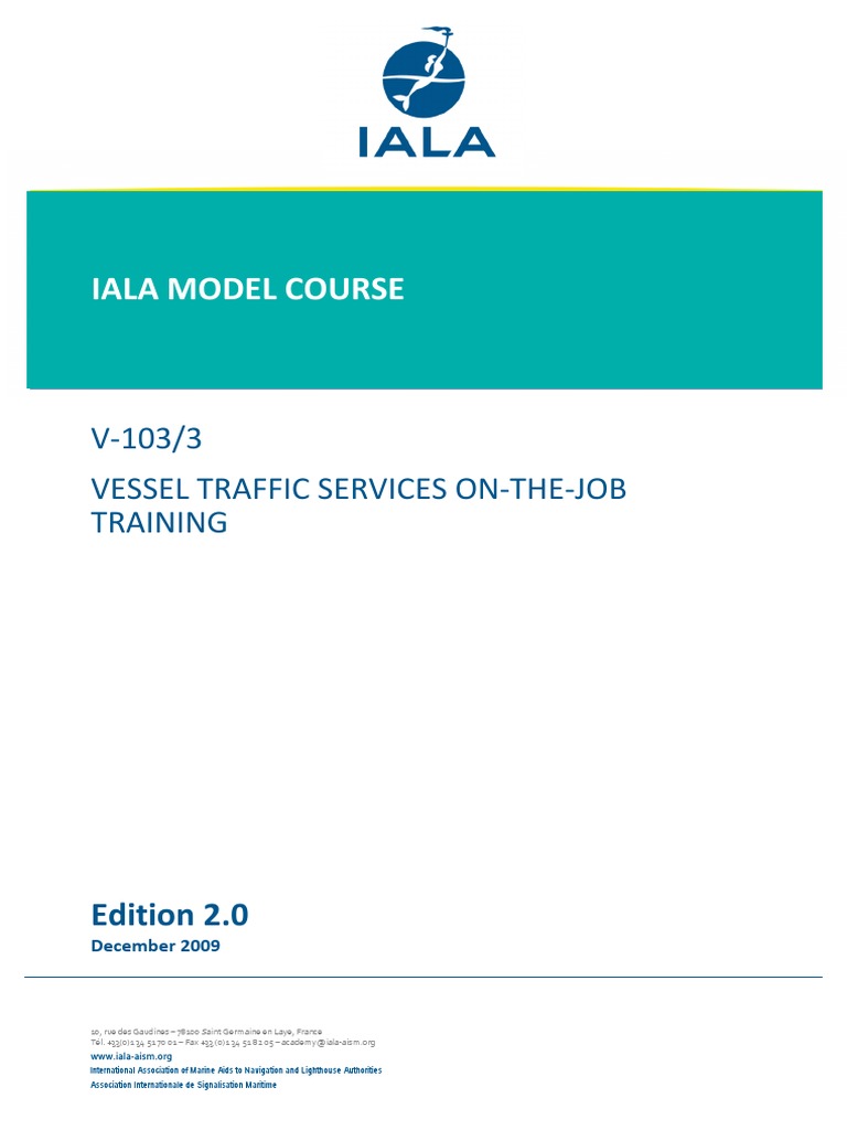 IALA Model Course V 103.3 VTS On The Job Training PDF | PDF
