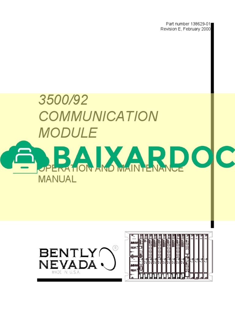 3500 92 Communication Gateway Module Operation and Maintenanc PDF | PDF | Programmable Logic ...