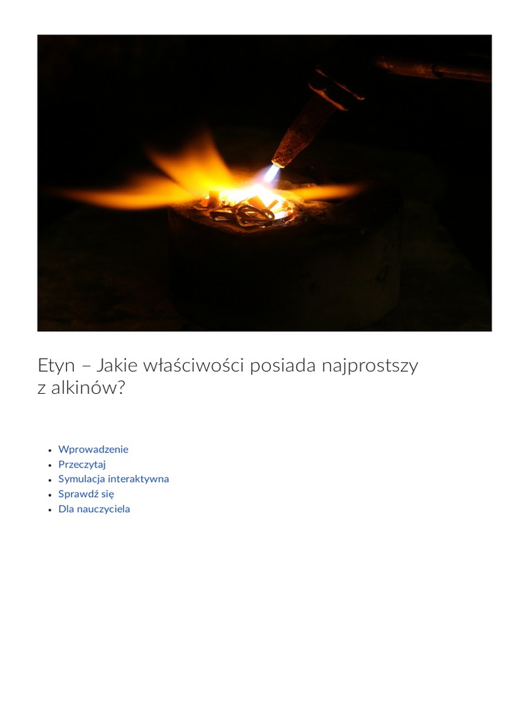 Etyn - Jakie Wlasciwosci Posiada | PDF