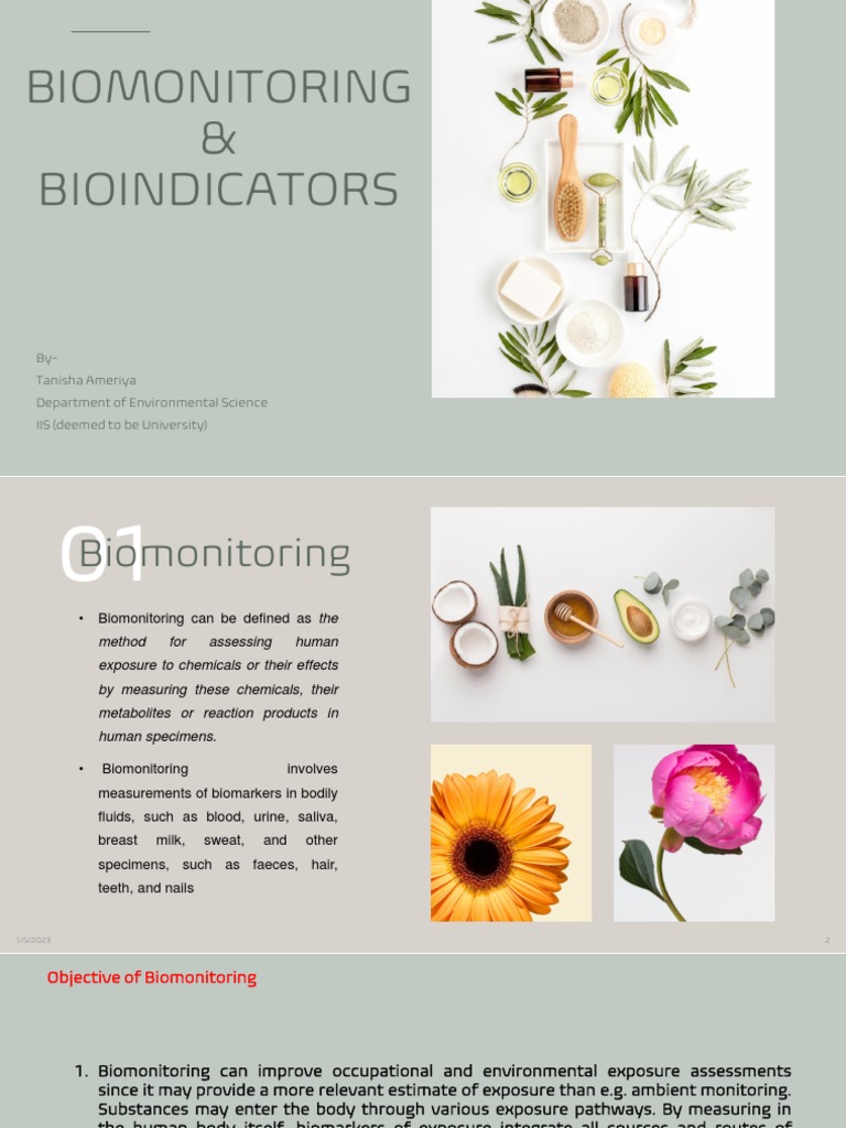 BIOMONITORING & BIOINDICATORS PD | PDF | Biomarker | Health Sciences
