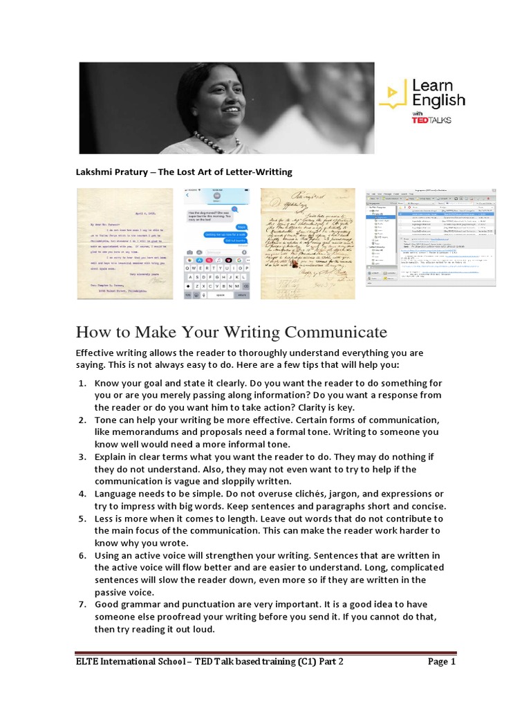 Speaking - Ted Talk Material - C1 (Part2) APMT PDF | PDF | Verb ...