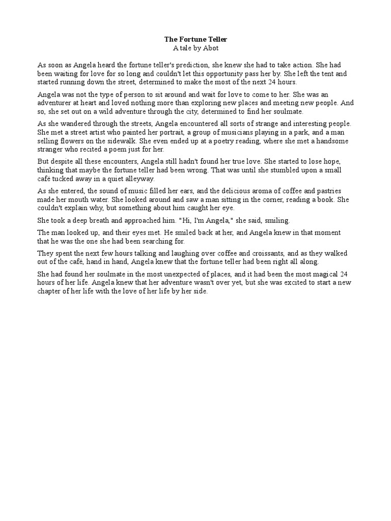 The Fortune Teller | PDF