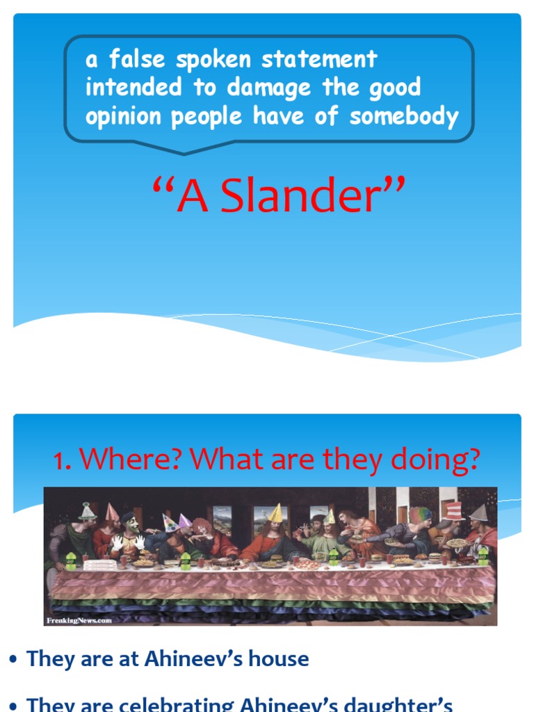 Slide A Slander | PDF