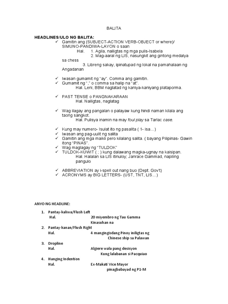 HEADLINE-WRITING | PDF