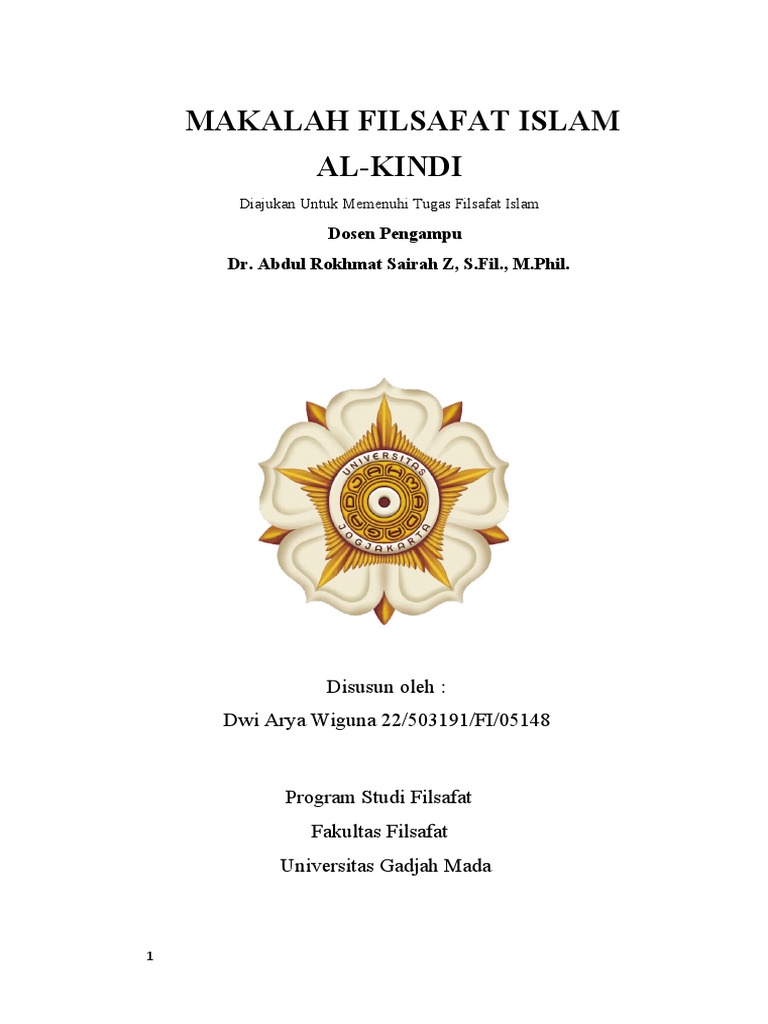 Makalah Filsafat Islam: Al-Kindi | PDF | Agama & Spiritualitas