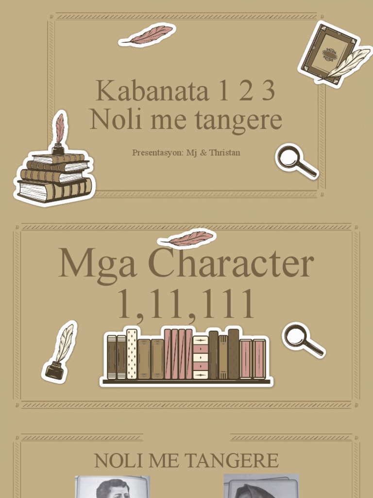 Kabanata 1 2 3 Noli Me Tangere | PDF