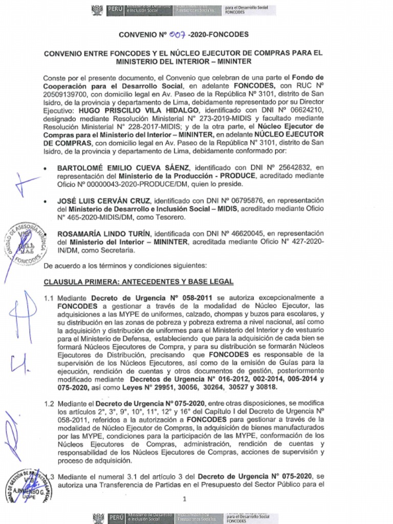 Convenio 007 PDF | PDF