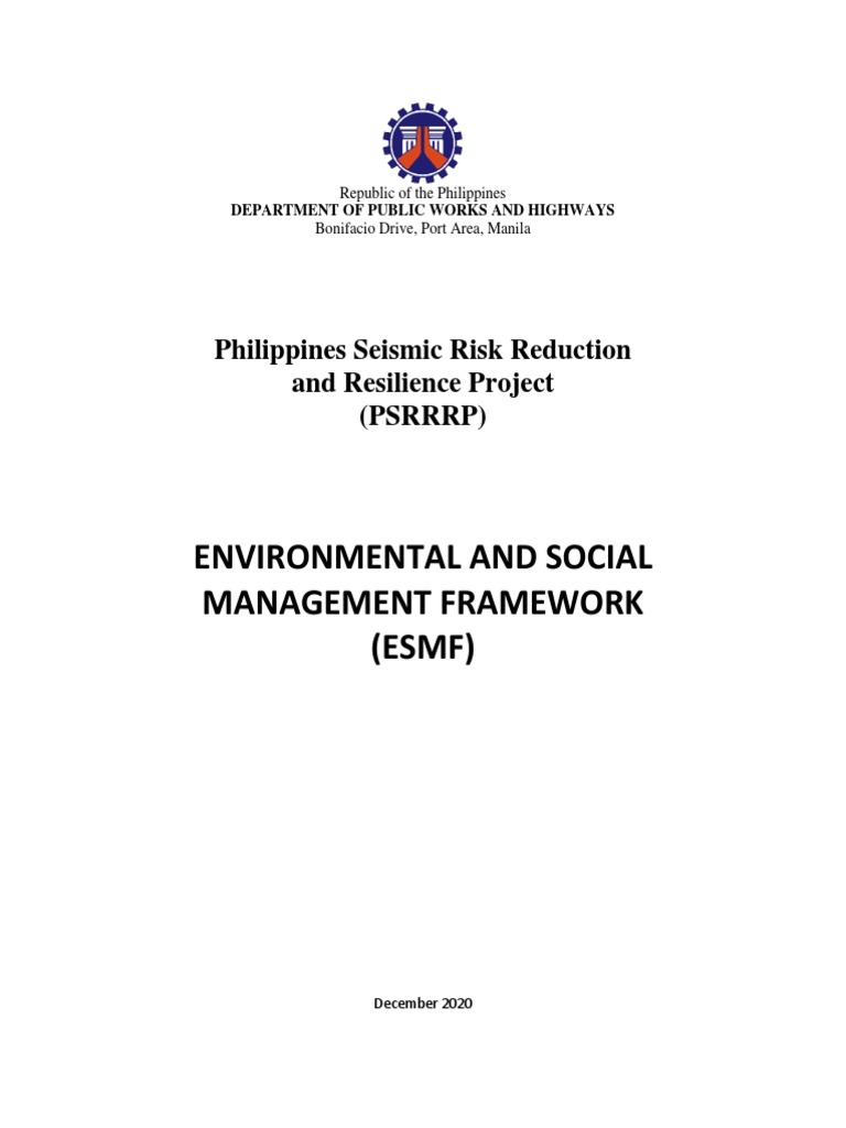 Environmental and Social Management Framework | PDF
