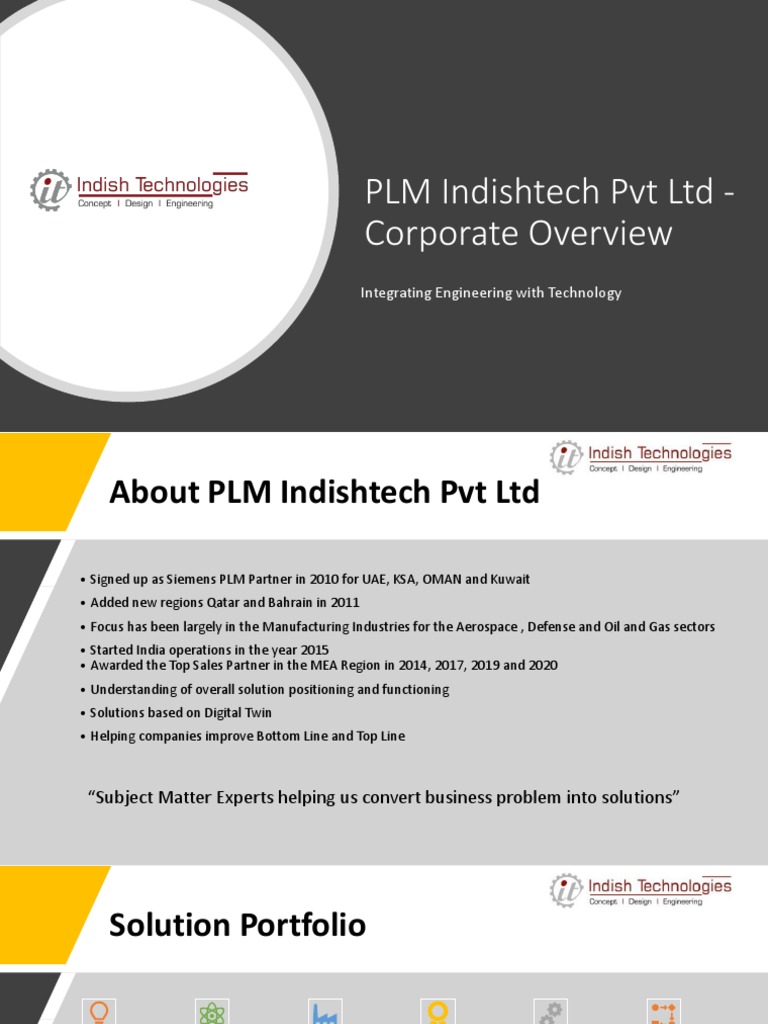 PLM_Indishtech Pvt Ltd-Corporate Profile | PDF | Product Lifecycle ...