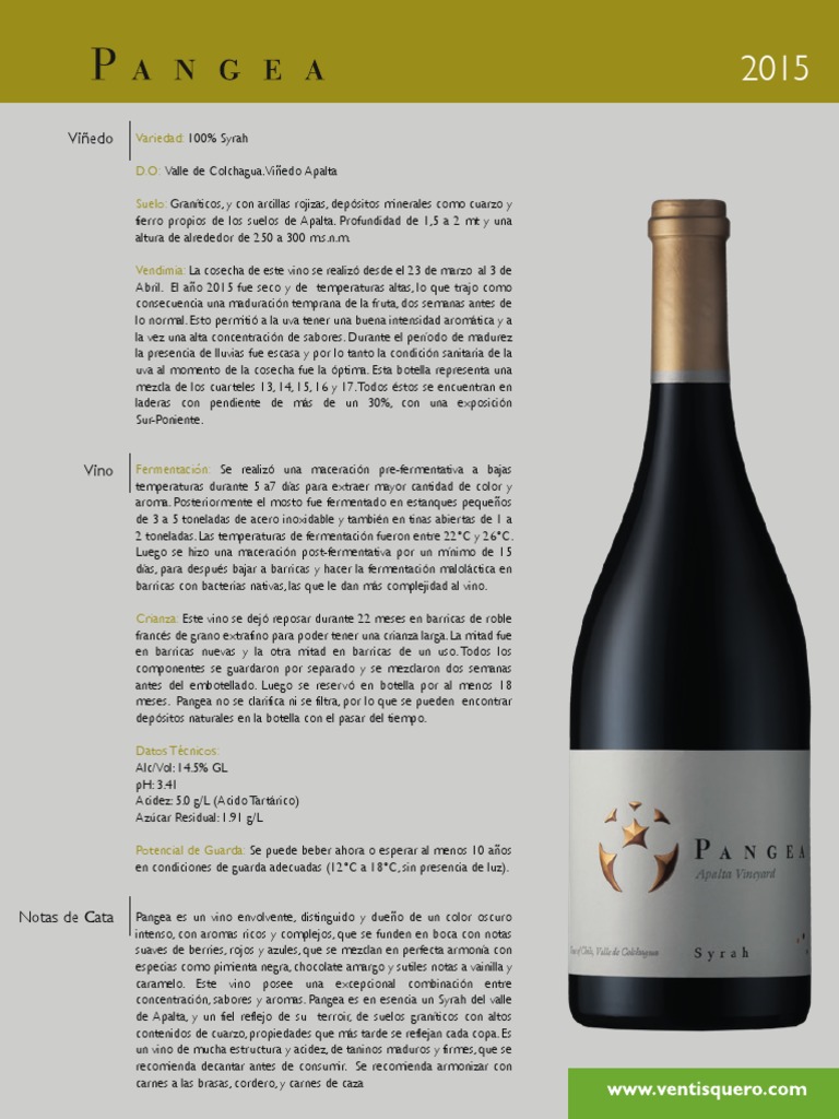 Sy 2015 Es PDF | PDF | Vino | Fermentación En Vinificación