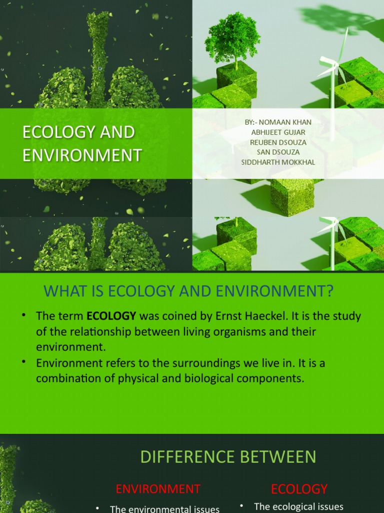 Ecology vs Environment Explained | PDF | Natural Environment | Environmental Degradation