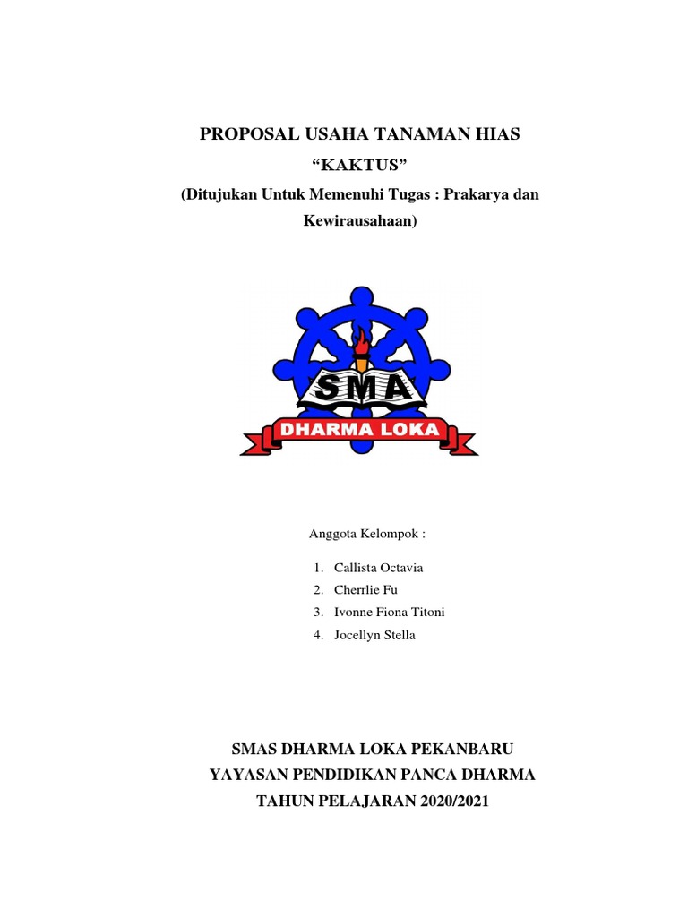 Proposal Usaha Budidaya Tanaman Hias Kel 8 PDF | PDF