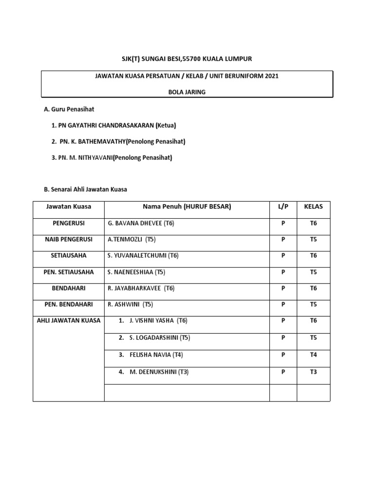 BORANG AJK Unit Dan Kelab2021 | PDF | Agama & Spiritualitas