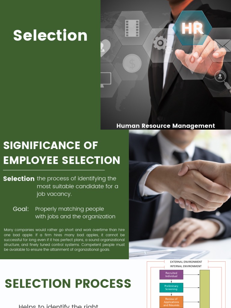Selection (Human Resource Management) | PDF | Background Check | Employment