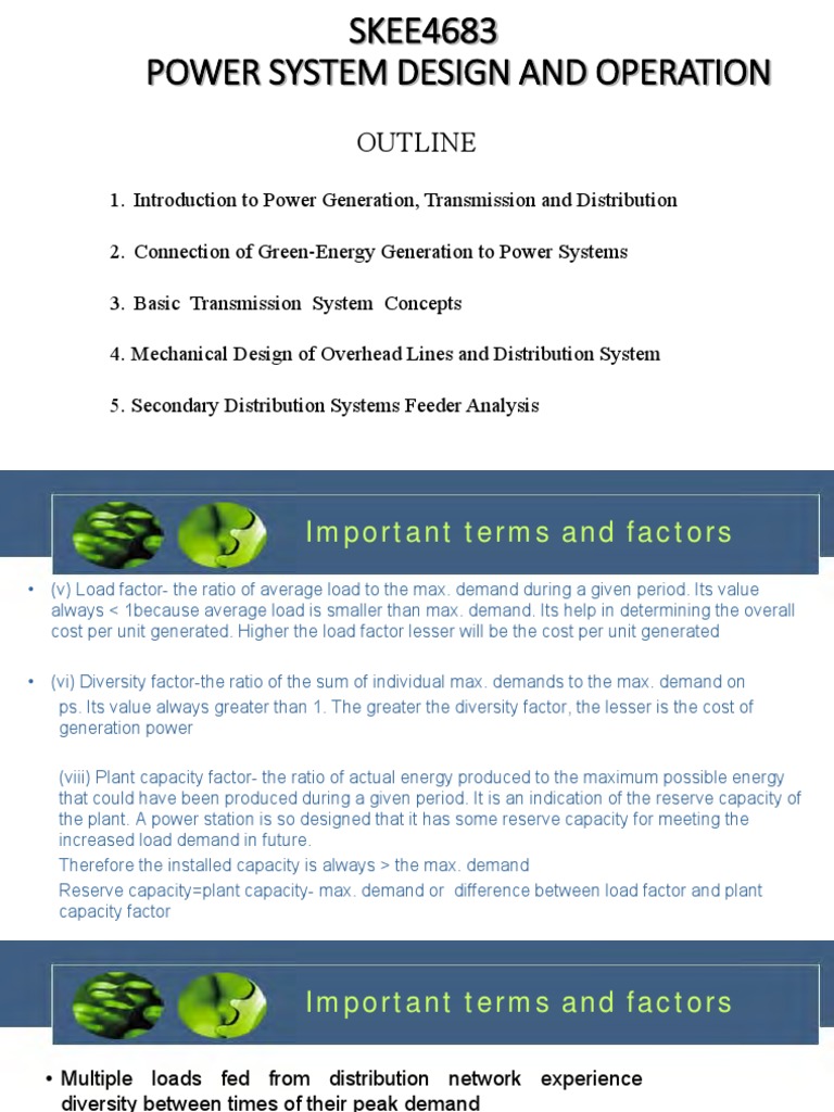 Power System Design Overview | PDF | Power Station | Electric Power ...