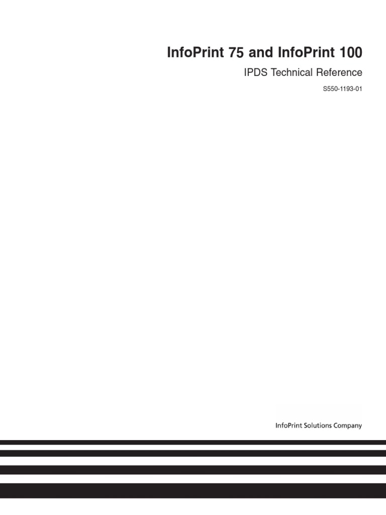 Infoprint 100 PDF | PDF | Computer Science | Computer Engineering