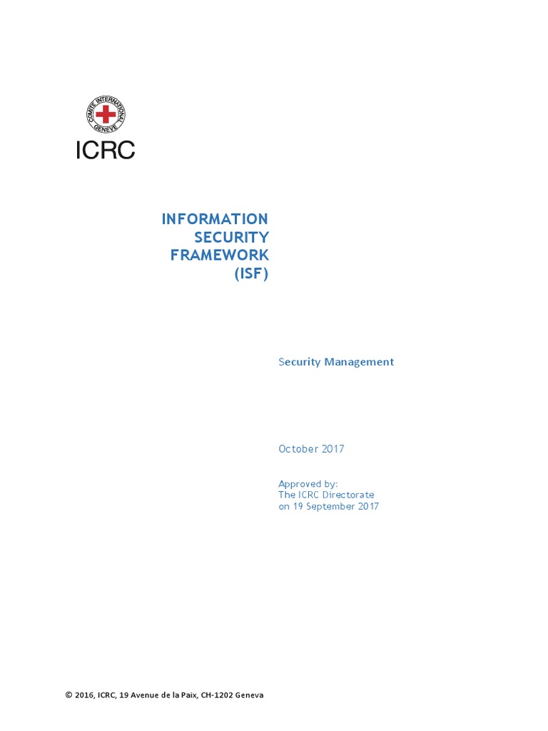 Information Security Framework Pdf Information Security Security