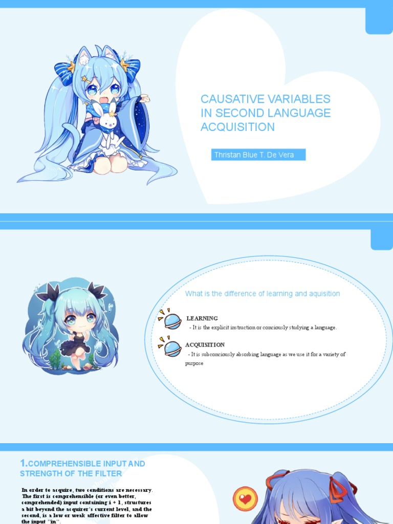 Causative Variables in Second Language Acquisition DE VERA | PDF ...