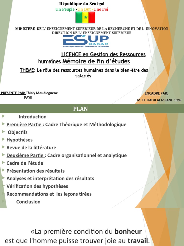 MODELE DE Presentation | PDF | Gestion des ressources humaines | Économie