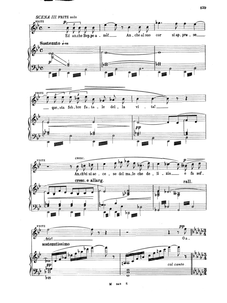 O Amore o Bella Luce Del Core | PDF