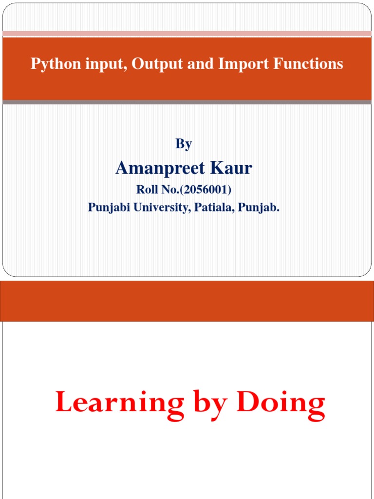 Python Input Output And Import Functions An Overview Of Standard