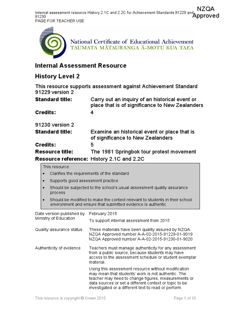 History2 1c and 2 2c Feb15 | Download Free PDF | Educational Assessment ...