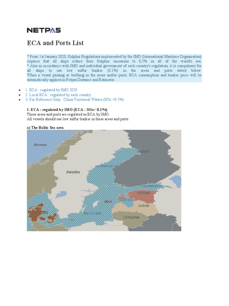 ECA and Ports List | PDF