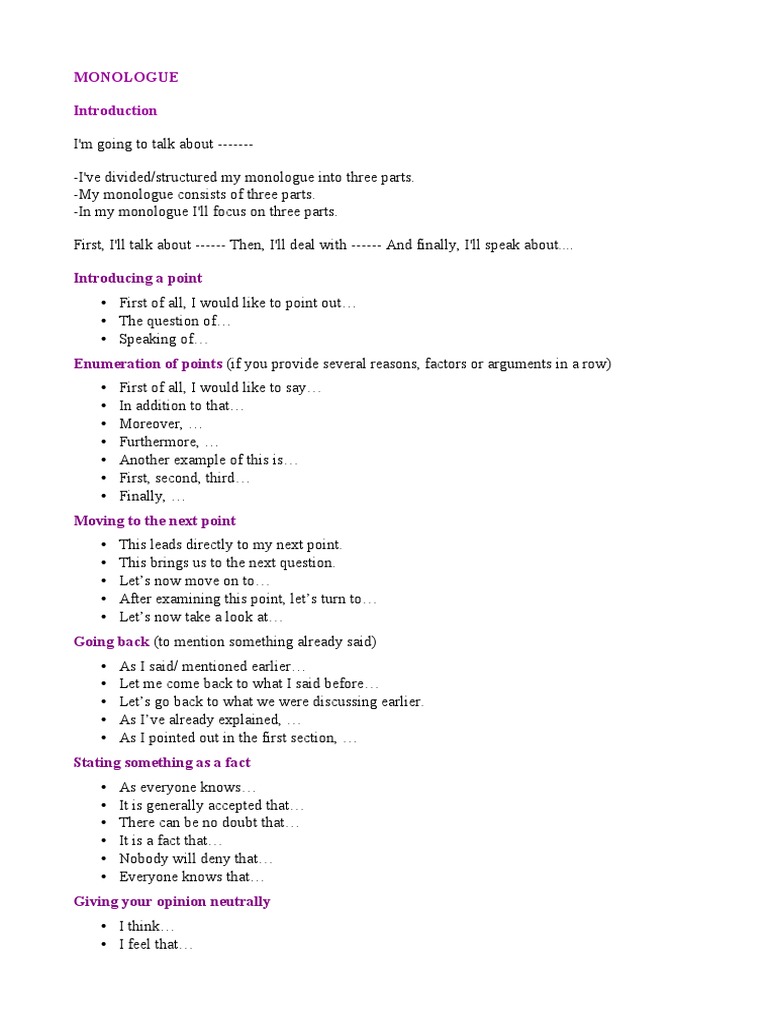 Monologue Tips | PDF | Reason | Philosophical Theories