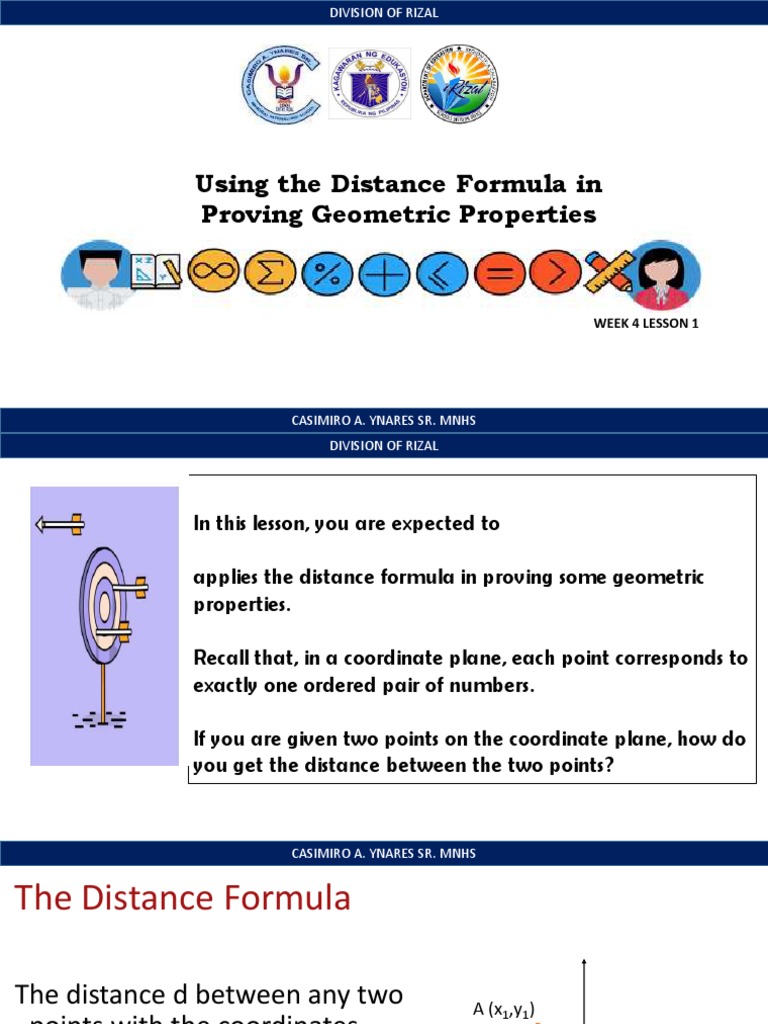 Week 4 Distance Midpoint Formula | PDF | Geometry | Mathematics