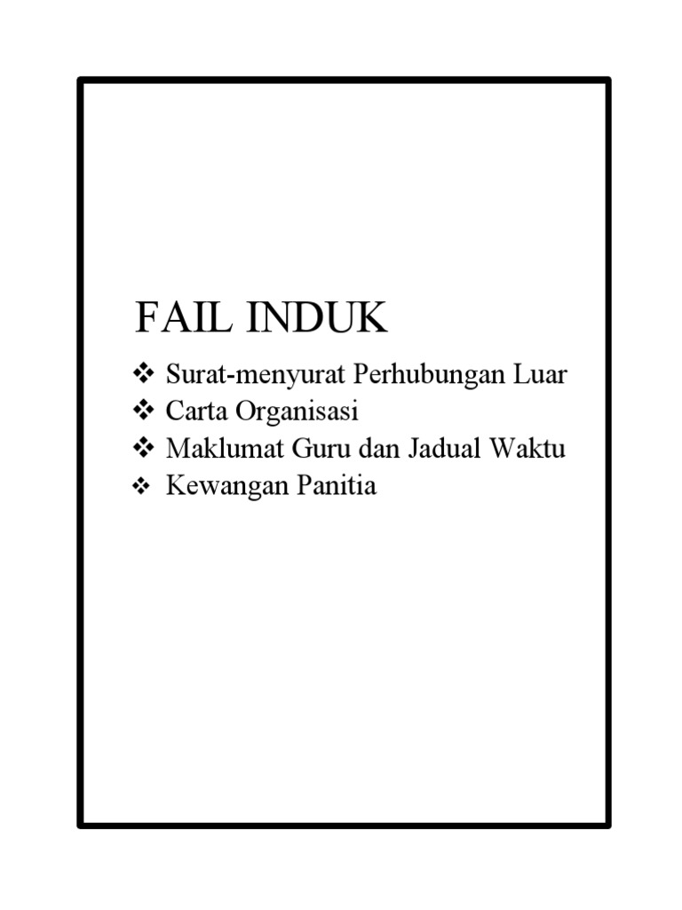 Pembahagian Fail Panitia 2022 | PDF