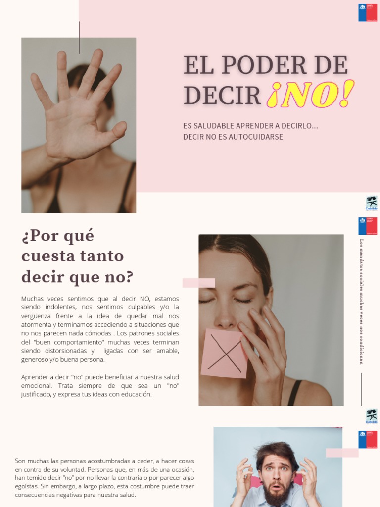 El Poder De Decir N Pdf Las Emociones Autoestima