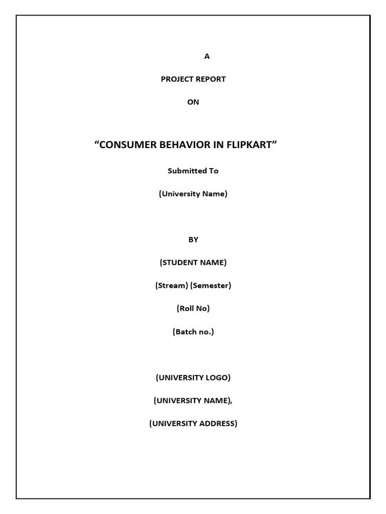 Sample Project For NMIMS MBA PDF | PDF | Online Shopping | Retail