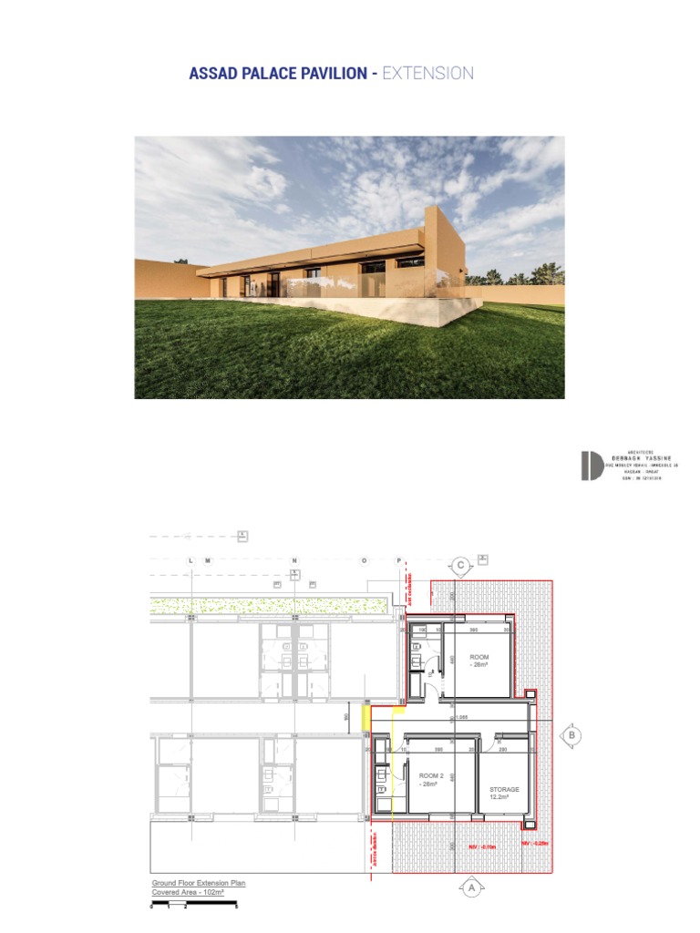 Assad Palace Pavilion Extension Plan | PDF