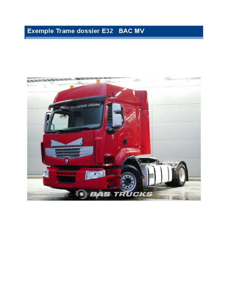 Exemple Trame Dossier E32 Bac MV Backup - 23022023 - 082351 | PDF ...