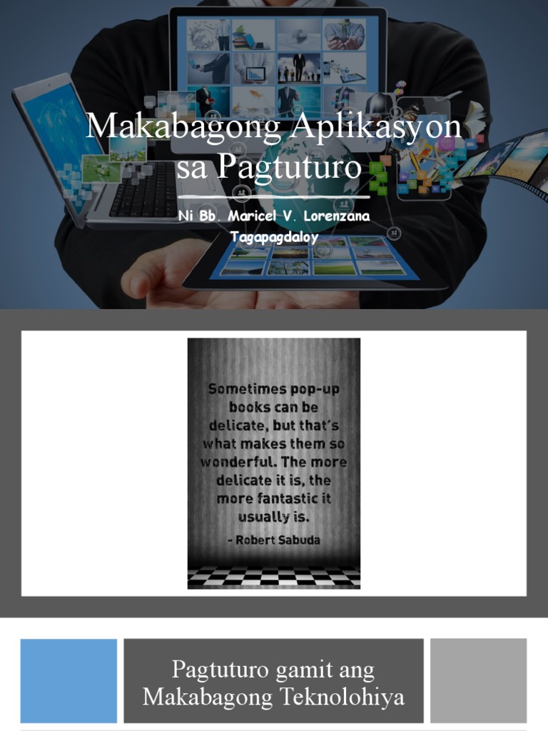Makabagong Aplikasyon Sa Pagtuturo NG Wika | PDF Makabagong Aplikasyon Sa Pagtuturo NG Wika | PDF