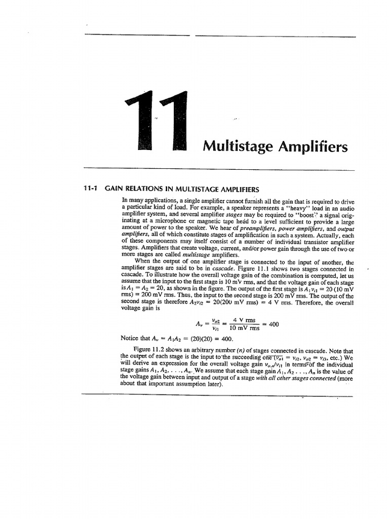 Multistage Amplifiers | PDF