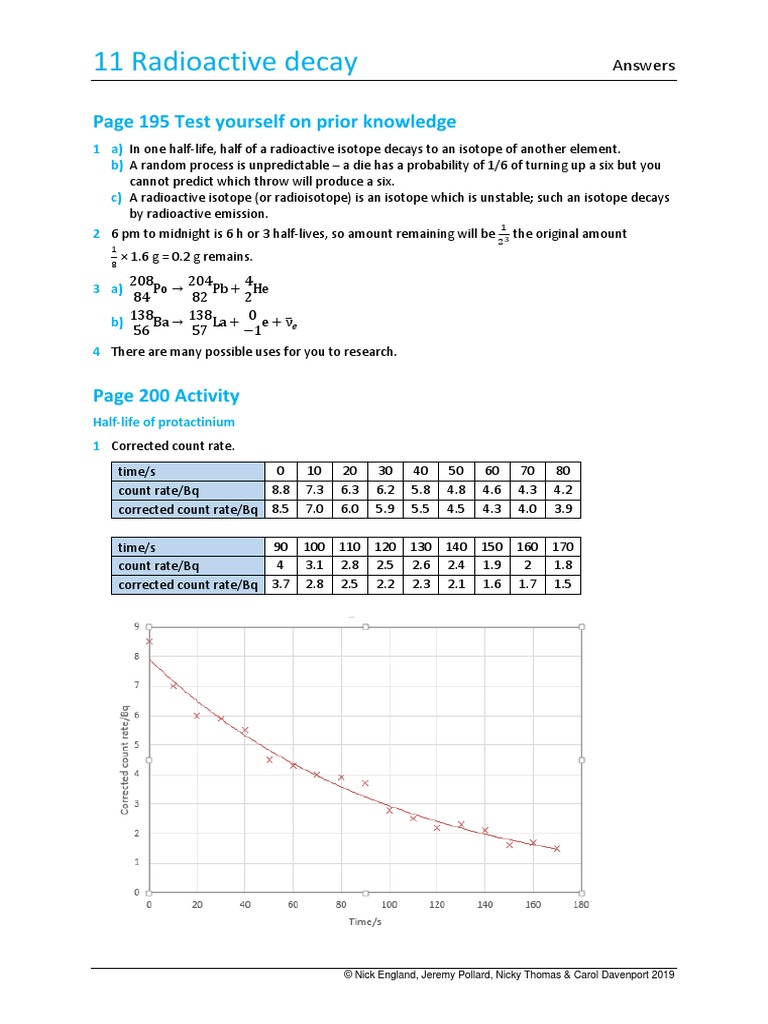 11 Radioactive Decay | Download Free PDF | Atomic Nucleus | Radioactive Decay