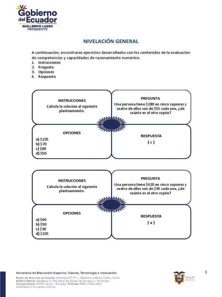 04 Ejercicios Resueltos Razonamiento Numerico | PDF | Conjuntos de elementos químicos ...