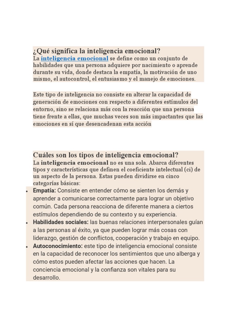 Sindy Formatos | PDF | Las emociones | Inteligencia emocional