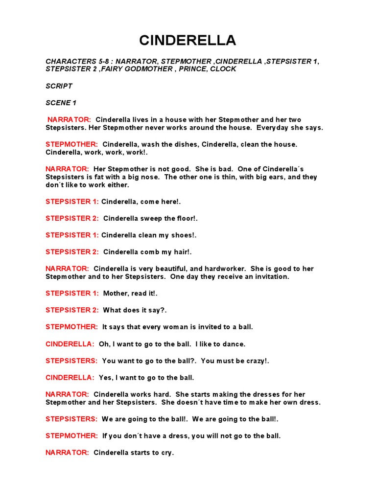 CINDERELLA | PDF | Cinderella | Fairies