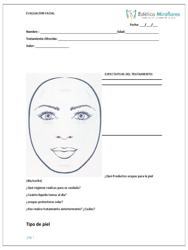 Evaluacion Facial | PDF