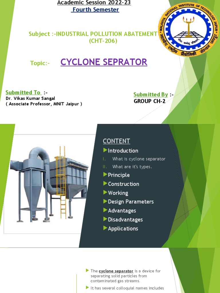 Cyclone Separator | PDF | Transparent Materials | Energy Technology