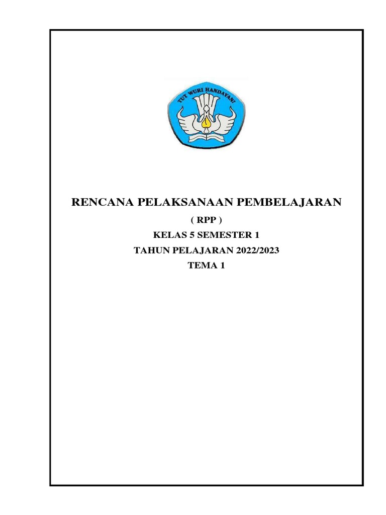 RPP Kelas 5 Semester 1 Dan 2 PDF | PDF
