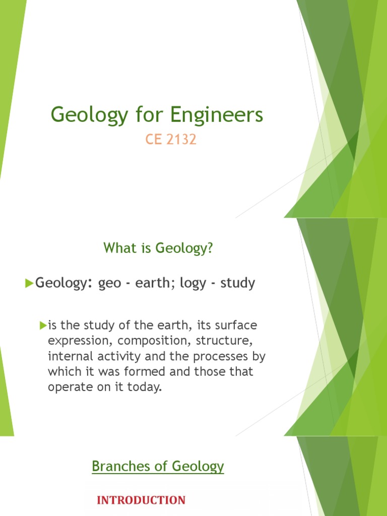 Geology Basics for Engineering Students | PDF | Geology | Earth Sciences