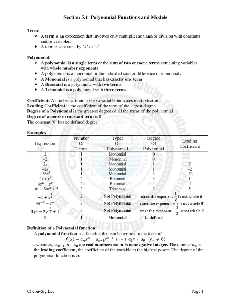 Polynomial Functions Models | PDF | Polynomial | Zero Of A Function