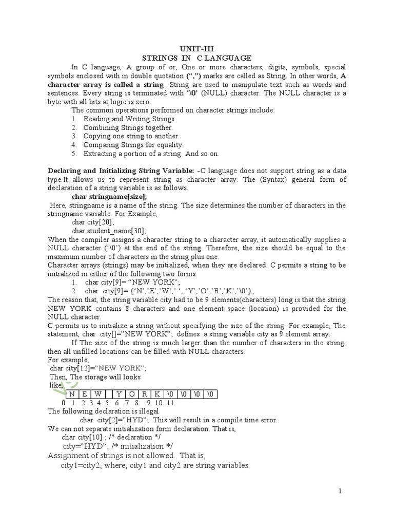 C Language | PDF | String (Computer Science) | Pointer (Computer ... C Language | PDF | String (Computer Science) | Pointer (Computer ...