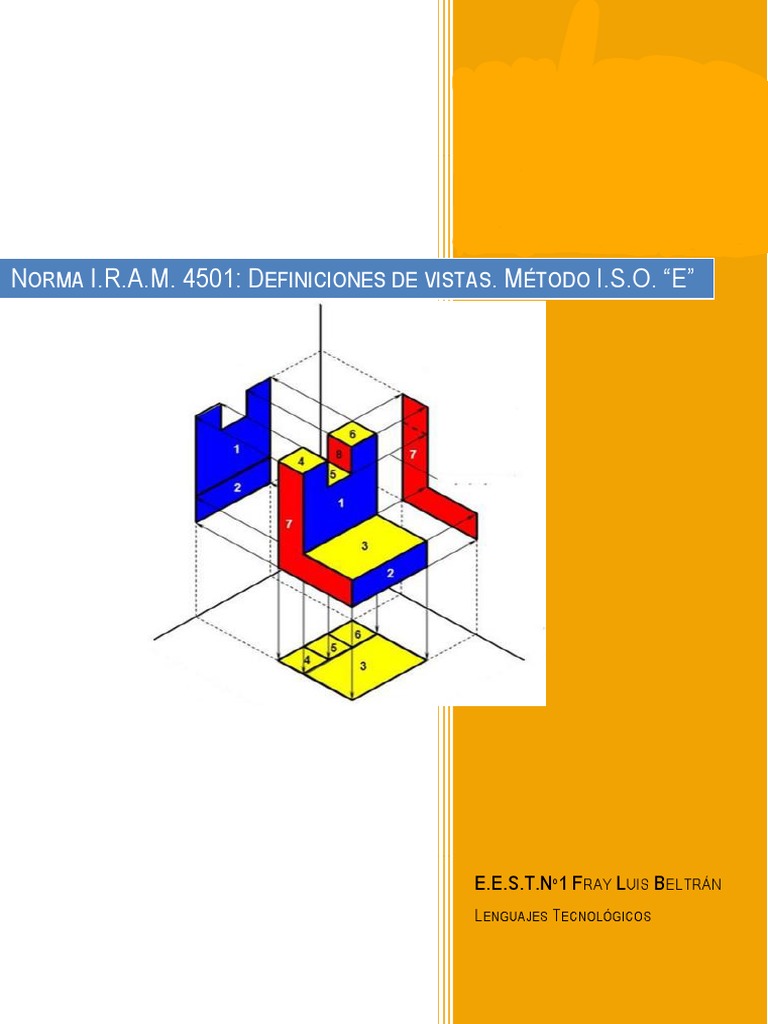 Norma I.R.A.M. 4501 - Definiciones de Vistas. Método I.S.O. "E" | PDF ...